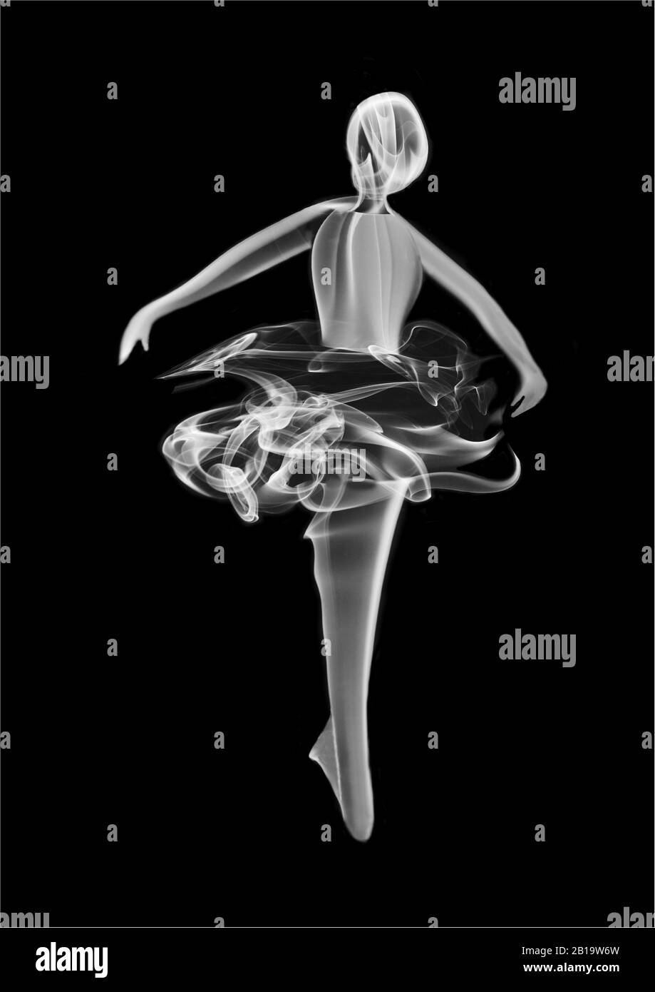 Smoke Trail Ballet Dancers Stock Photo - Alamy