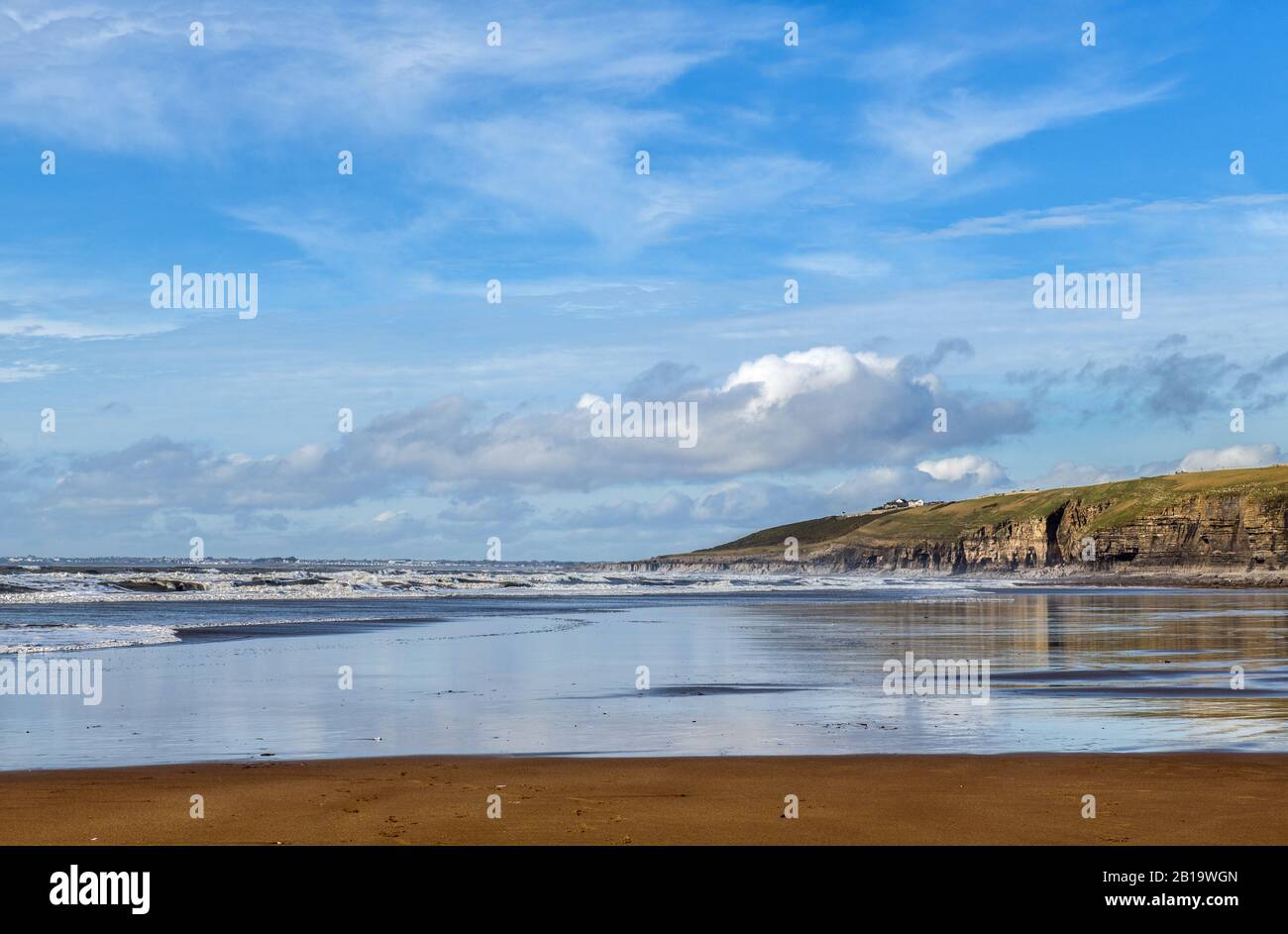 Dunraven bay site of special scientific interest hi-res stock ...