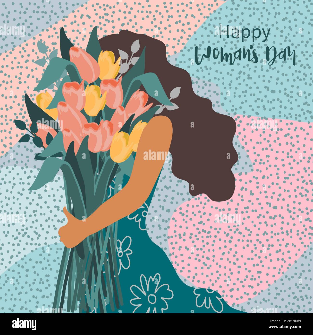 Tulips flowers design Stock Vector Images - Alamy