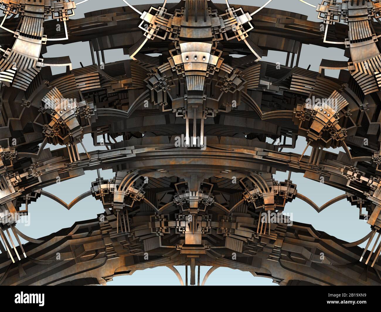 Computer rendered virtual scenery for art and entertainment Stock Photo ...