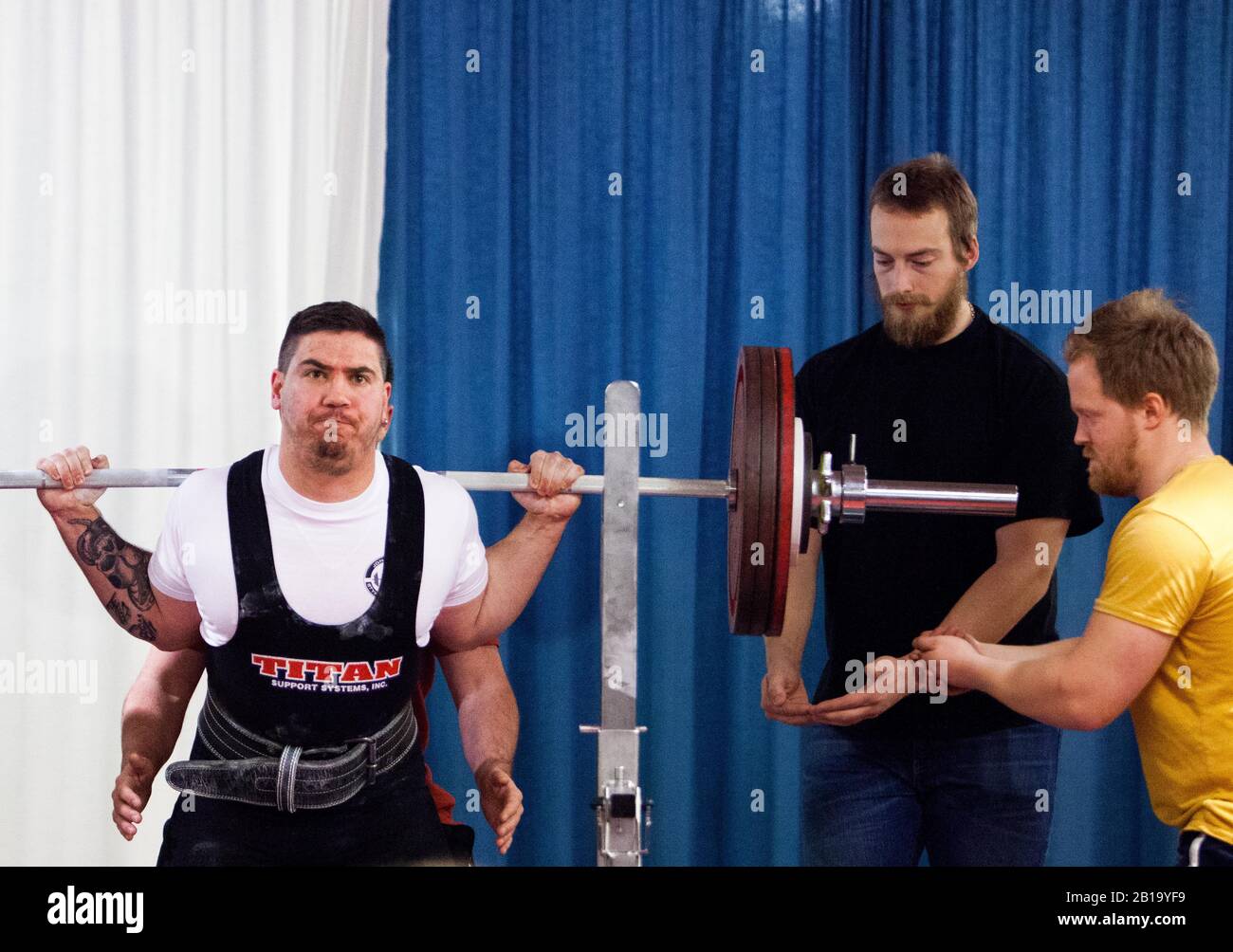 Competition in strength lift.Photo Jeppe Gustafsson Stock Photo - Alamy