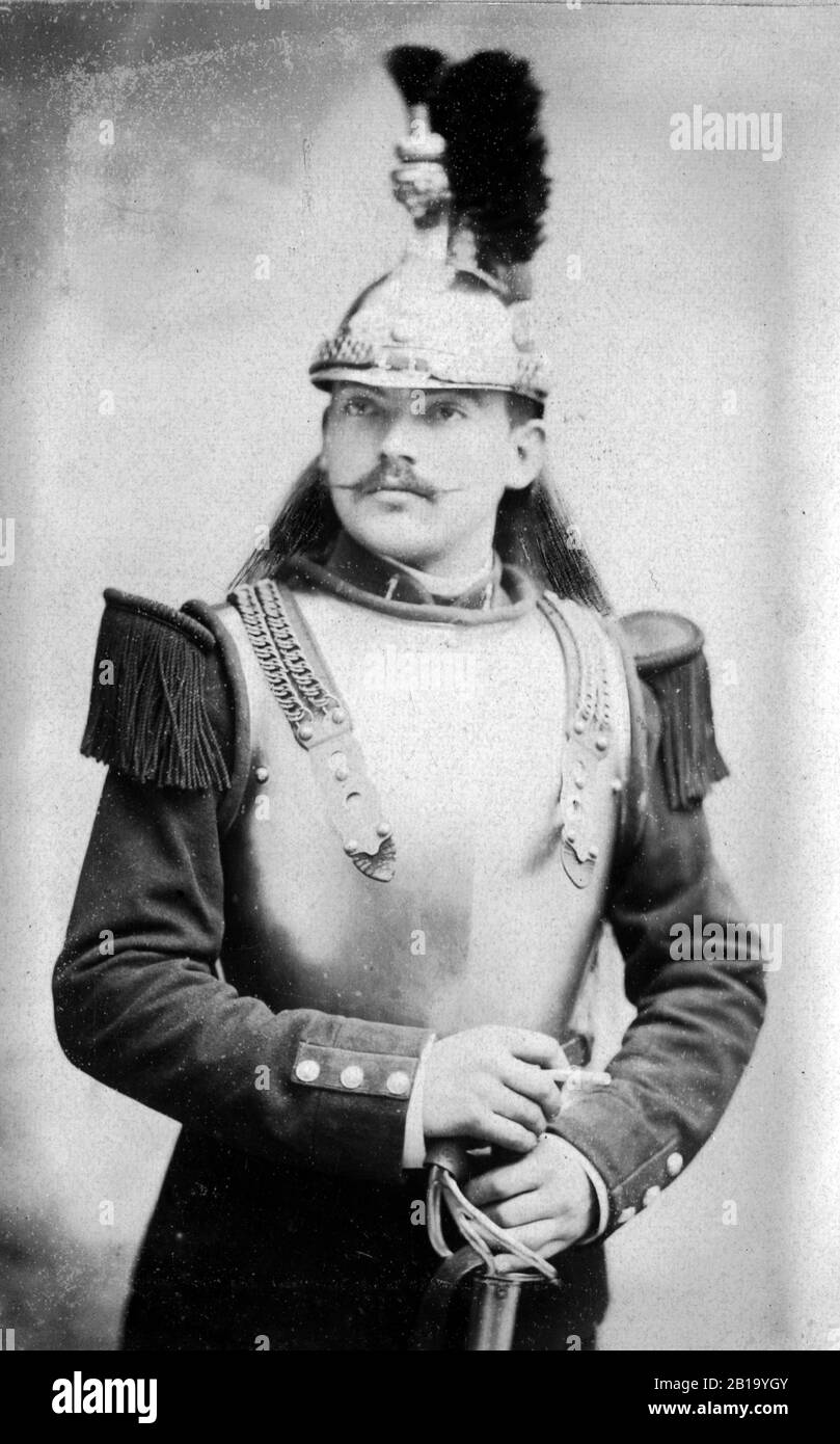 French cavalry uniform Black and White Stock Photos & Images - Alamy
