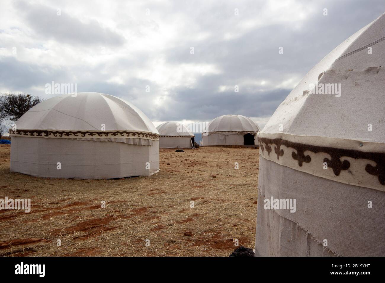 Old Nomadic Turkish Tents. Nomadic People Stock Photo - Alamy