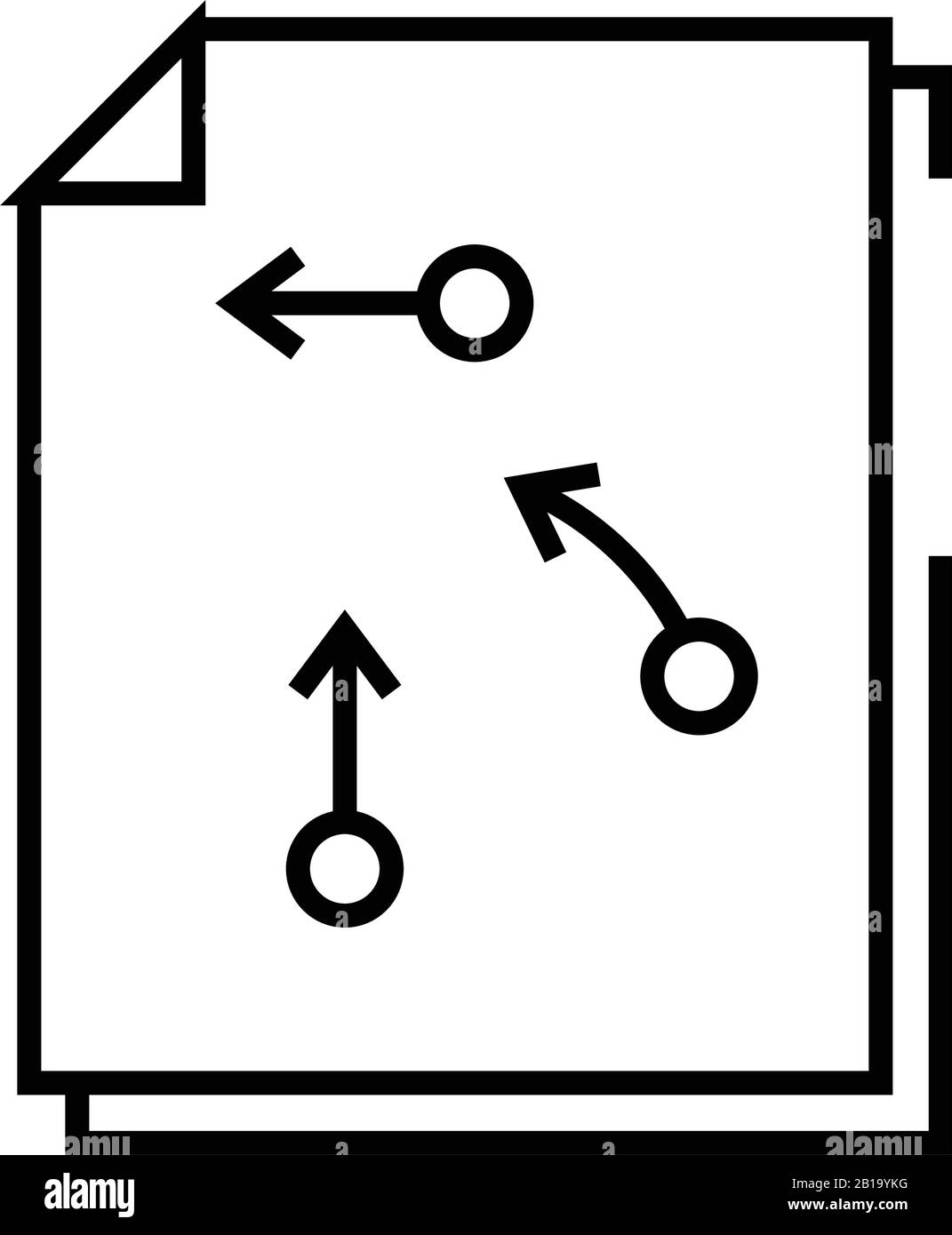 Decision algorithm line icon, concept sign, outline vector illustration ... Decision algorithm line icon, concept sign, outline vector illustration ...