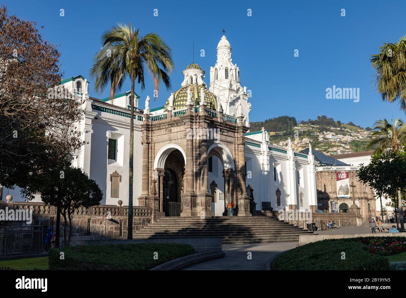 QUITO, ECUADOR - FEBRUARY 07, 2020: Plaza Grande and Metropolitan ...
