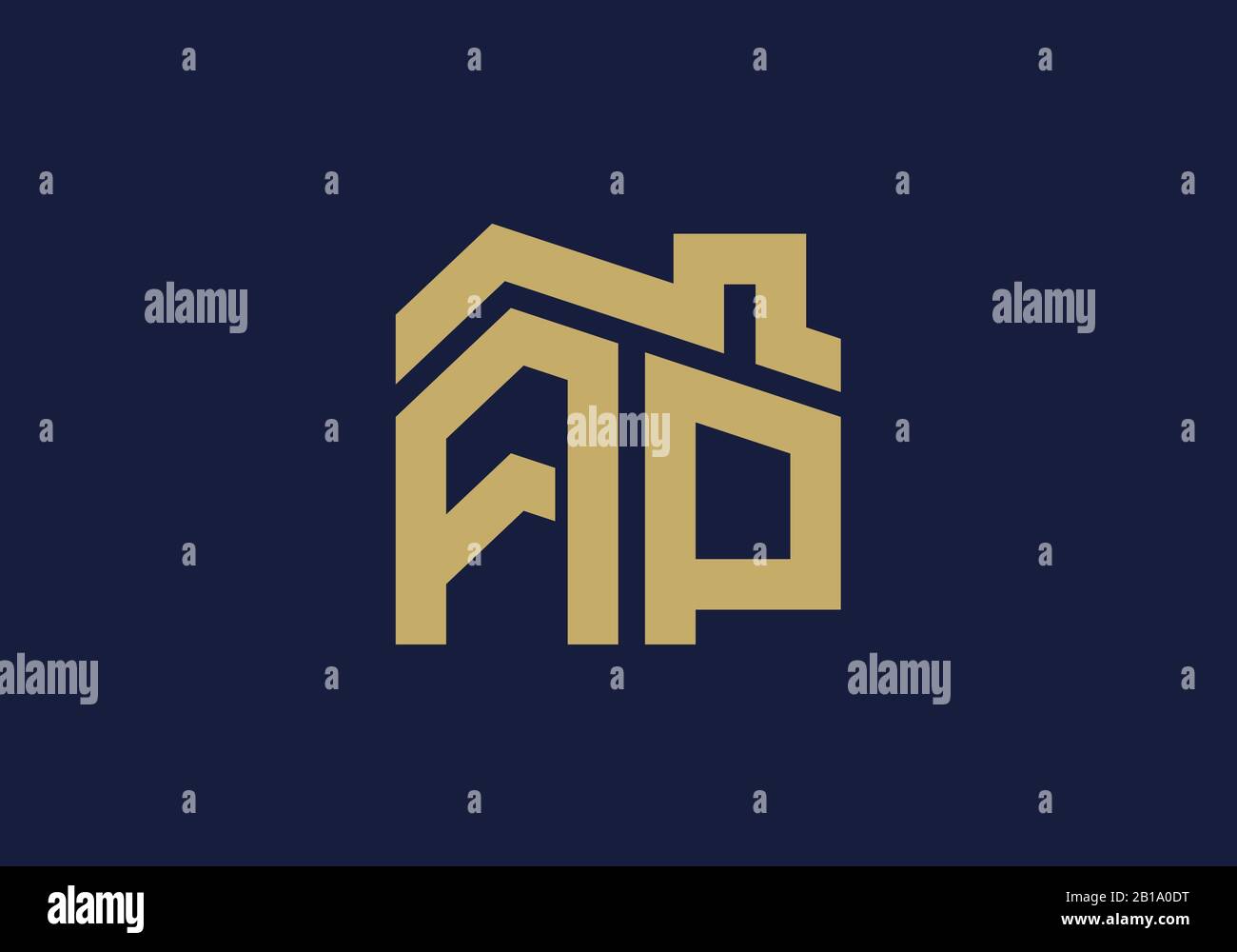 P letter roof logo hi-res stock photography and images - Alamy