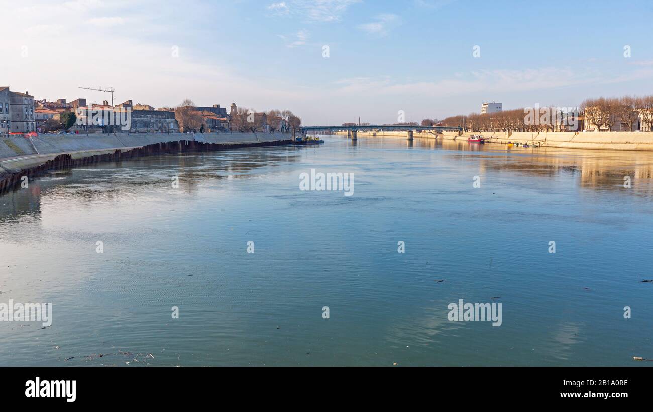 River Rhone in Arles Provence France Stock Photo - Alamy