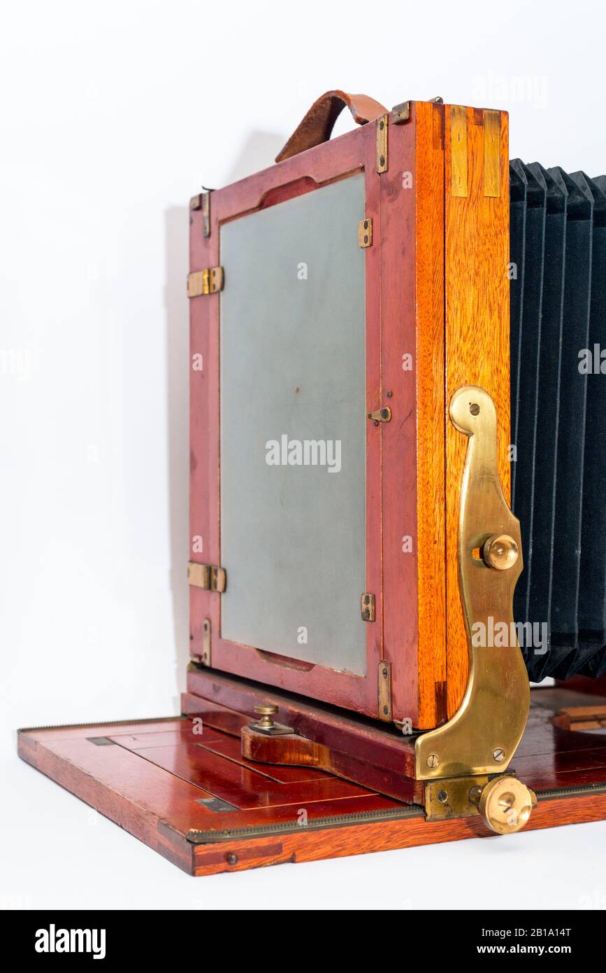 Historic plate camera, detail Stock Photo - Alamy