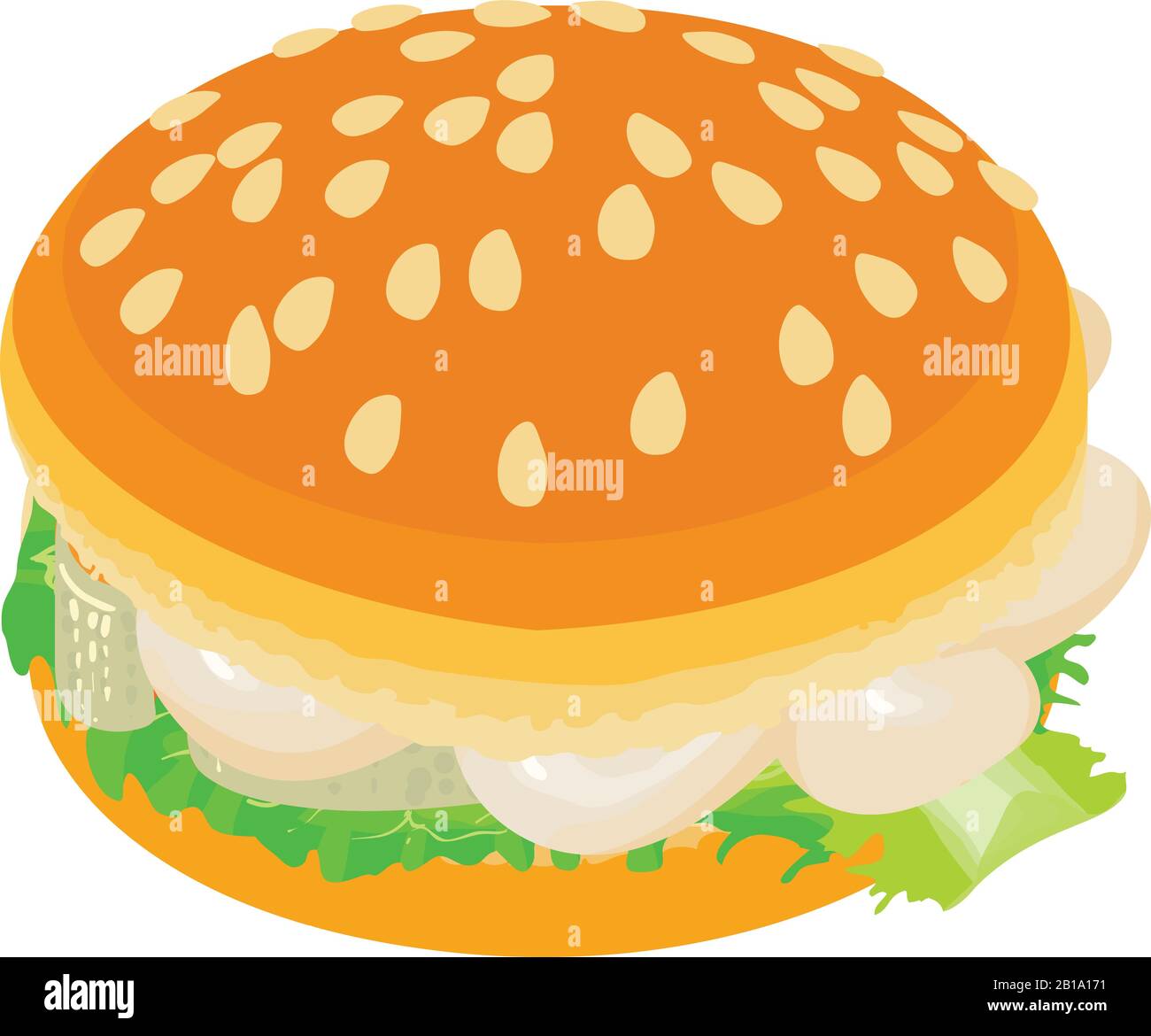Fish burger icon, isometric style Stock Vector Image & Art - Alamy