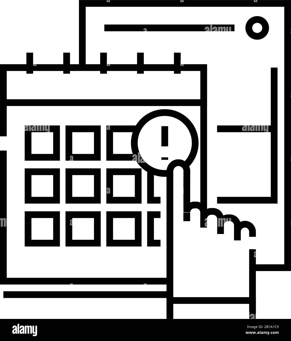 Counting line icon, concept sign, outline vector illustration, linear ...