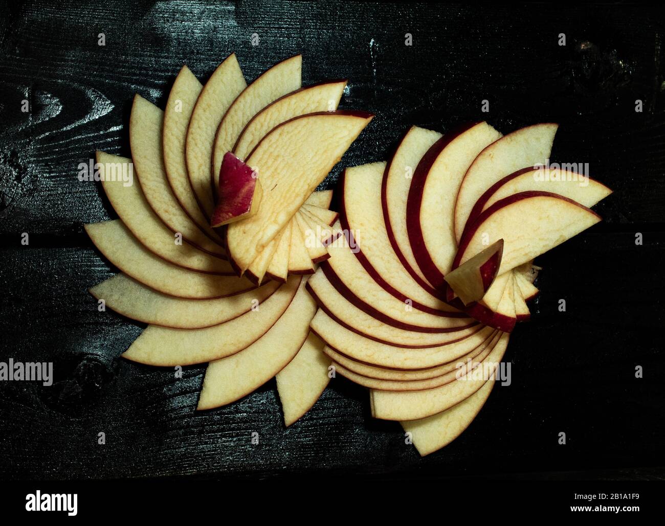 Apple Flower Style Carving Stock Photo - Alamy