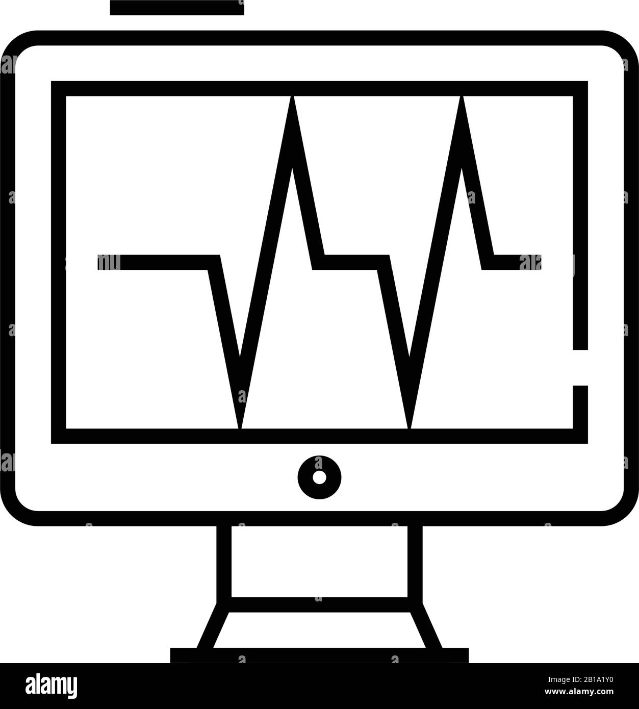 Diagram line icon, concept sign, outline vector illustration, linear ...