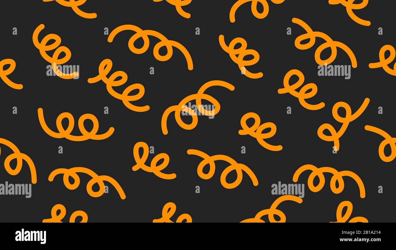 Background with hand drawn pasta, seamless pattern with spiral macaroni ...