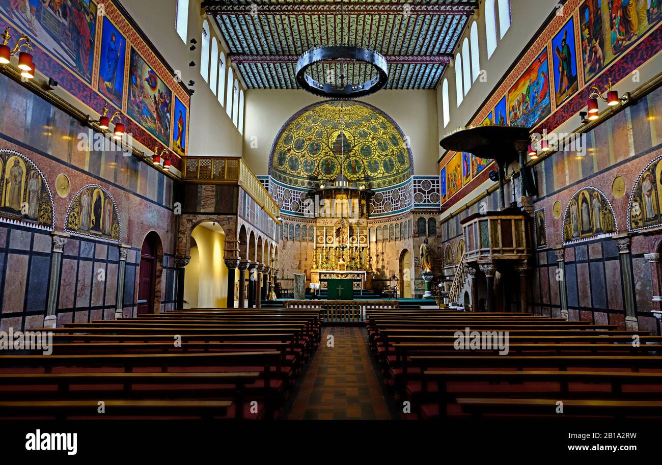 Interior of University Church Dublin. Saint Cardinal John Newman ...