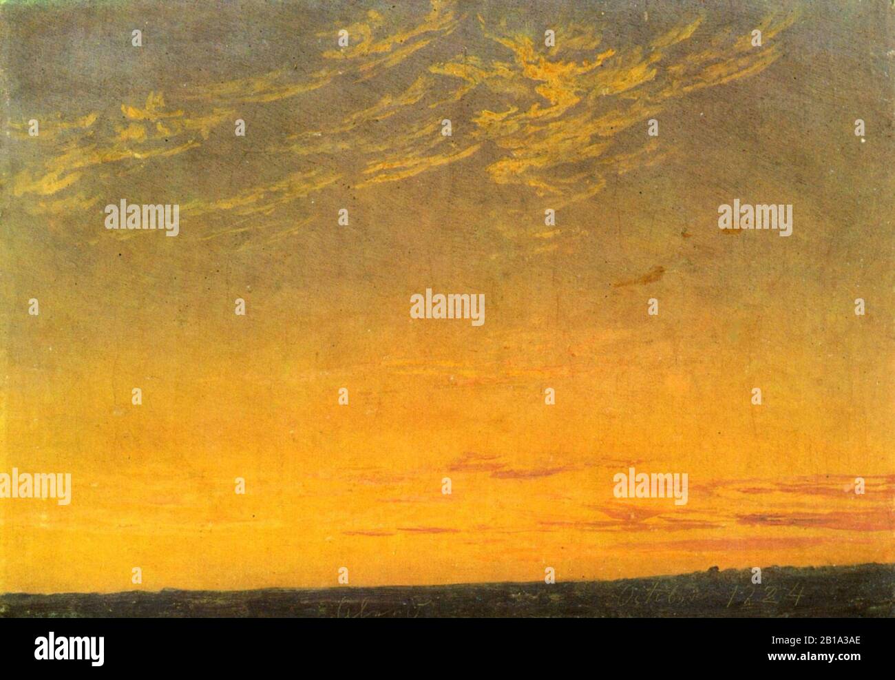 Caspar David Friedrich - Abend (1824 Stock Photo - Alamy