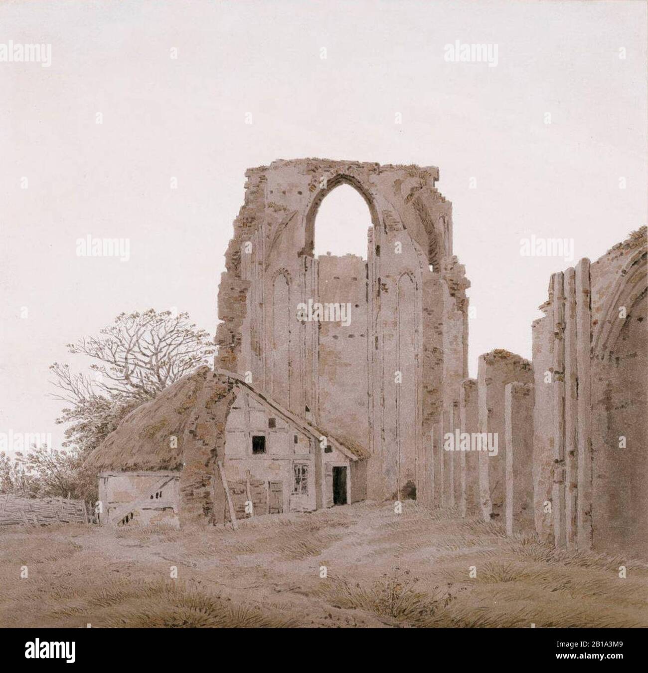 Caspar David Friedrich - Ruine der Abtei Eldena bei Greifswald von ...