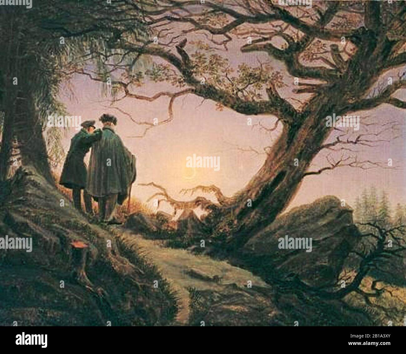 Caspar David Friedrich 045 light Stock Photo - Alamy
