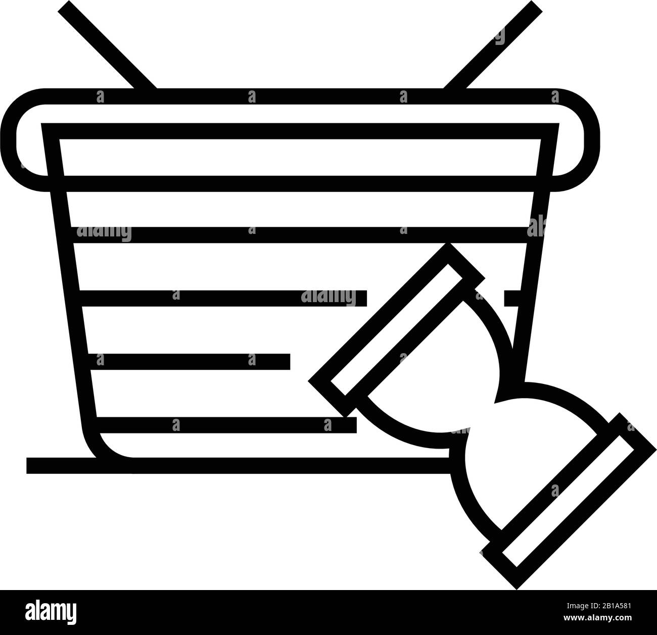 Consumer balance line icon, concept sign, outline vector illustration, linear symbol Stock ...