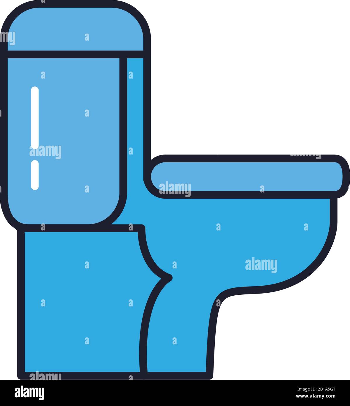 Toilet line and fill style icon design, Bathroom home houise interior ...