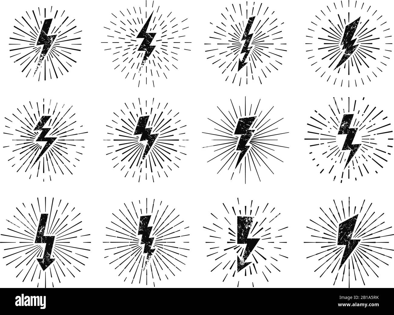 Lightning strike illustration hi-res stock photography and images - Alamy