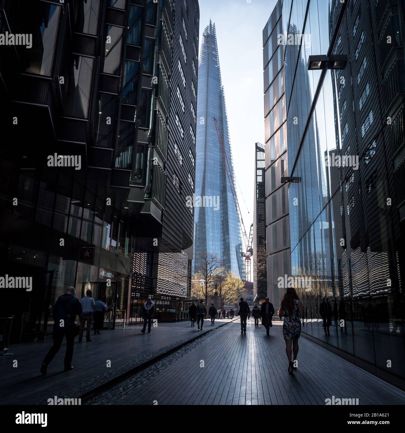 More London district. The iconic Shard building and architecture of the ...