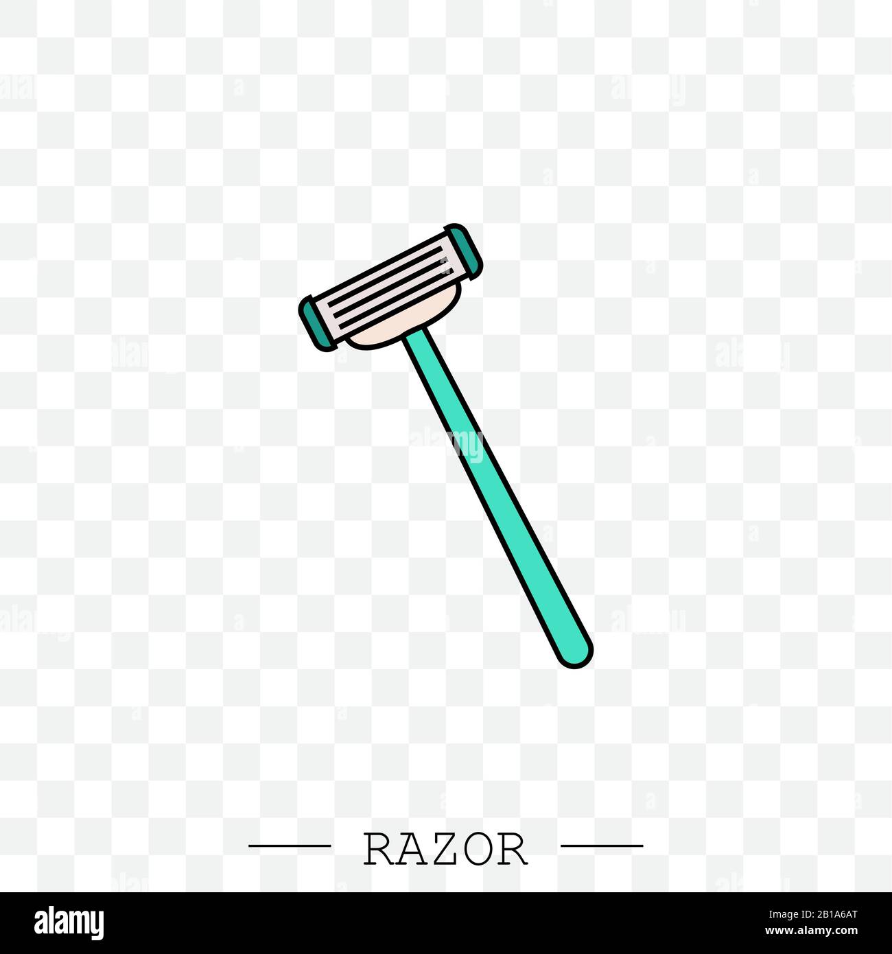 Woman man shave Stock Vector Images - Alamy