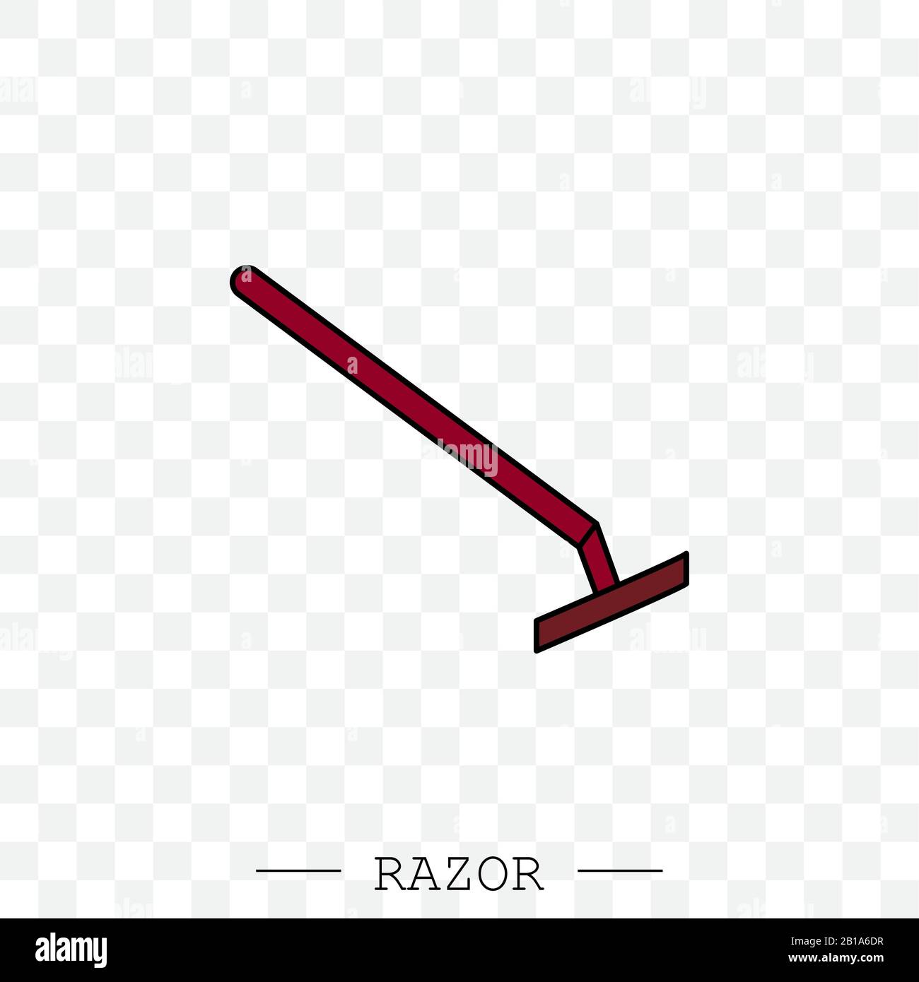 razor vector icon. Shaving men razor icon. Simple illustration of man ...