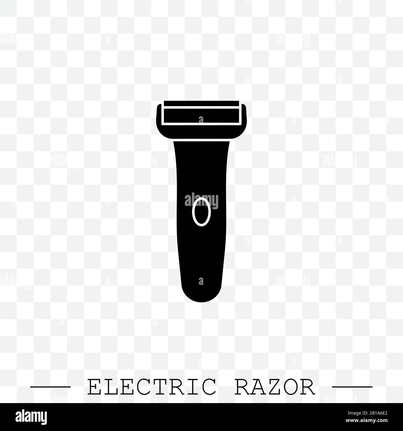 Electric razor vector icon. electric shaving machine symbol. Rotary ...