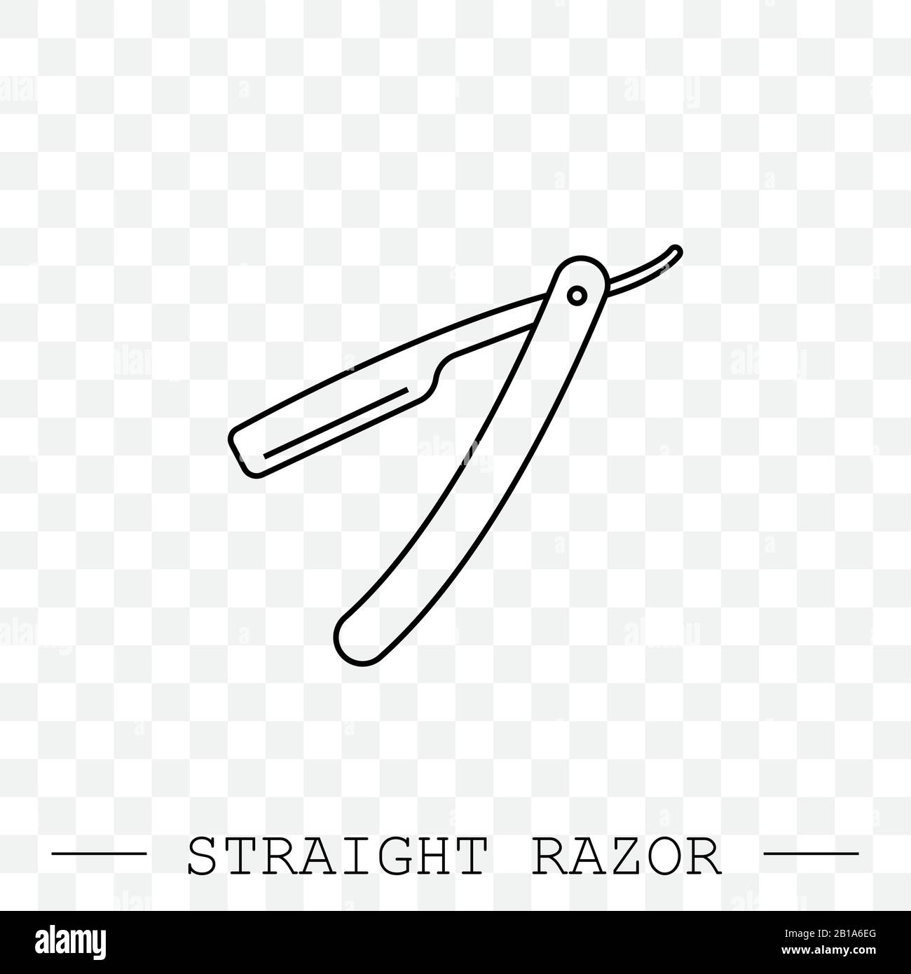 Straight Razor Stock Vector Images - Alamy
