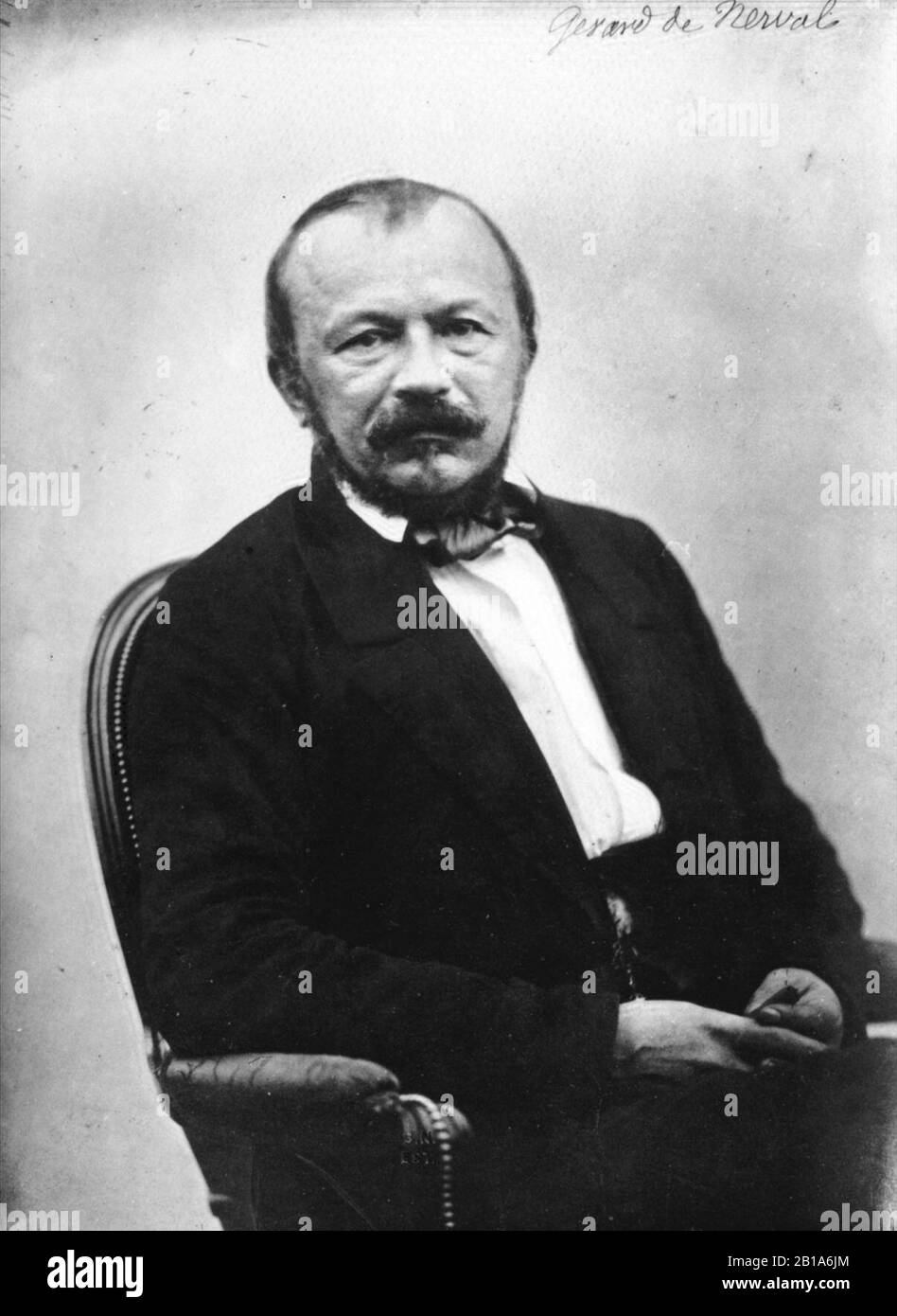 Félix Nadar 1820-1910 portraits Gérard de Nerval Stock Photo - Alamy