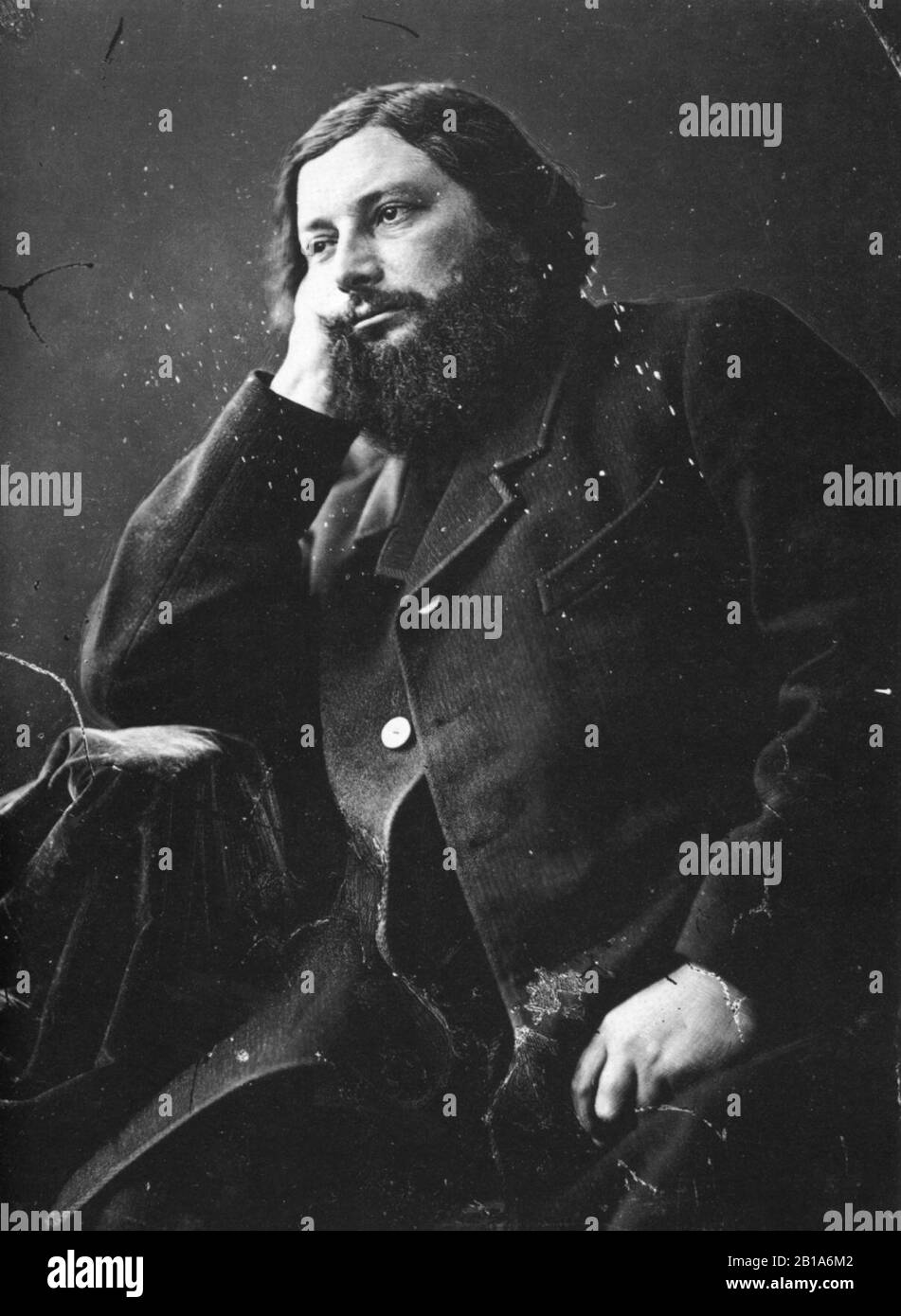 Félix Nadar 1820-1910 portraits Gustave Courbet Stock Photo - Alamy