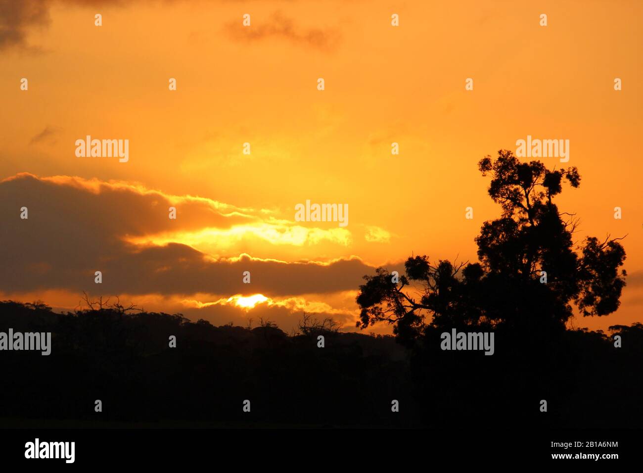 Sunset in the Stirling Range, Western Australia Stock Photo - Alamy