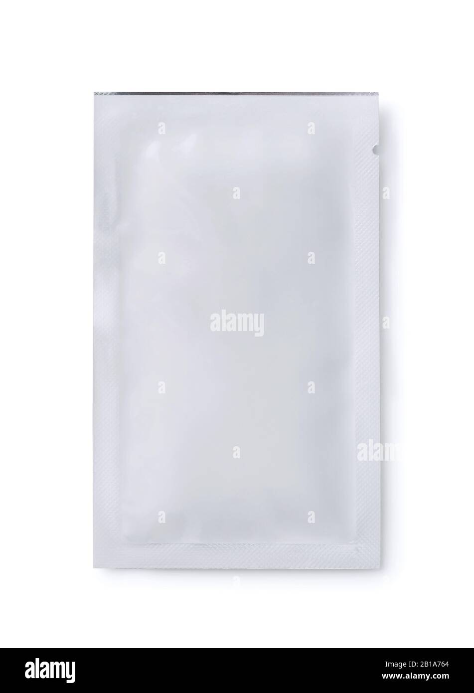 Front view of white blank packaging sachet bag isolated on white Stock ...
