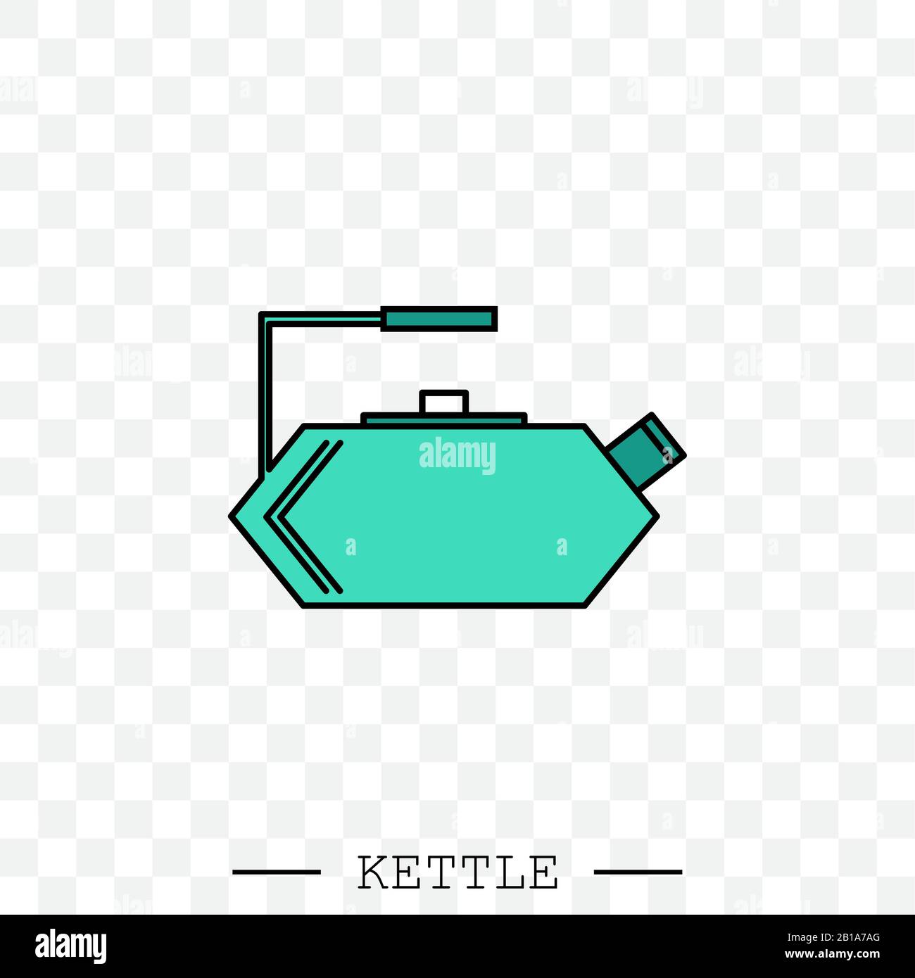 kettle icon vector. Teapot logo. kettle gas color. Color Kettle with ...
