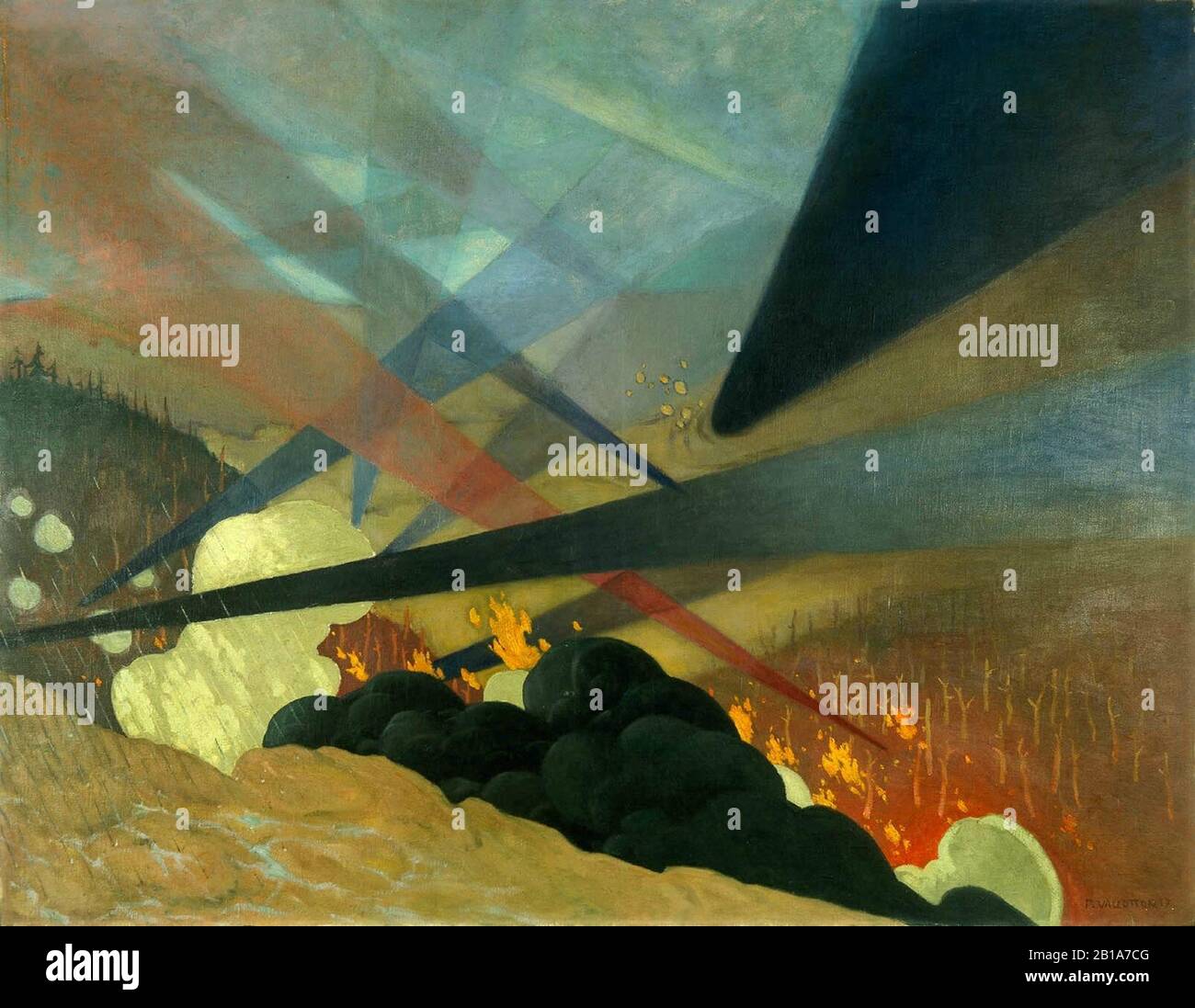 Félix Vallotton, 1917 - Verdun Stock Photo - Alamy