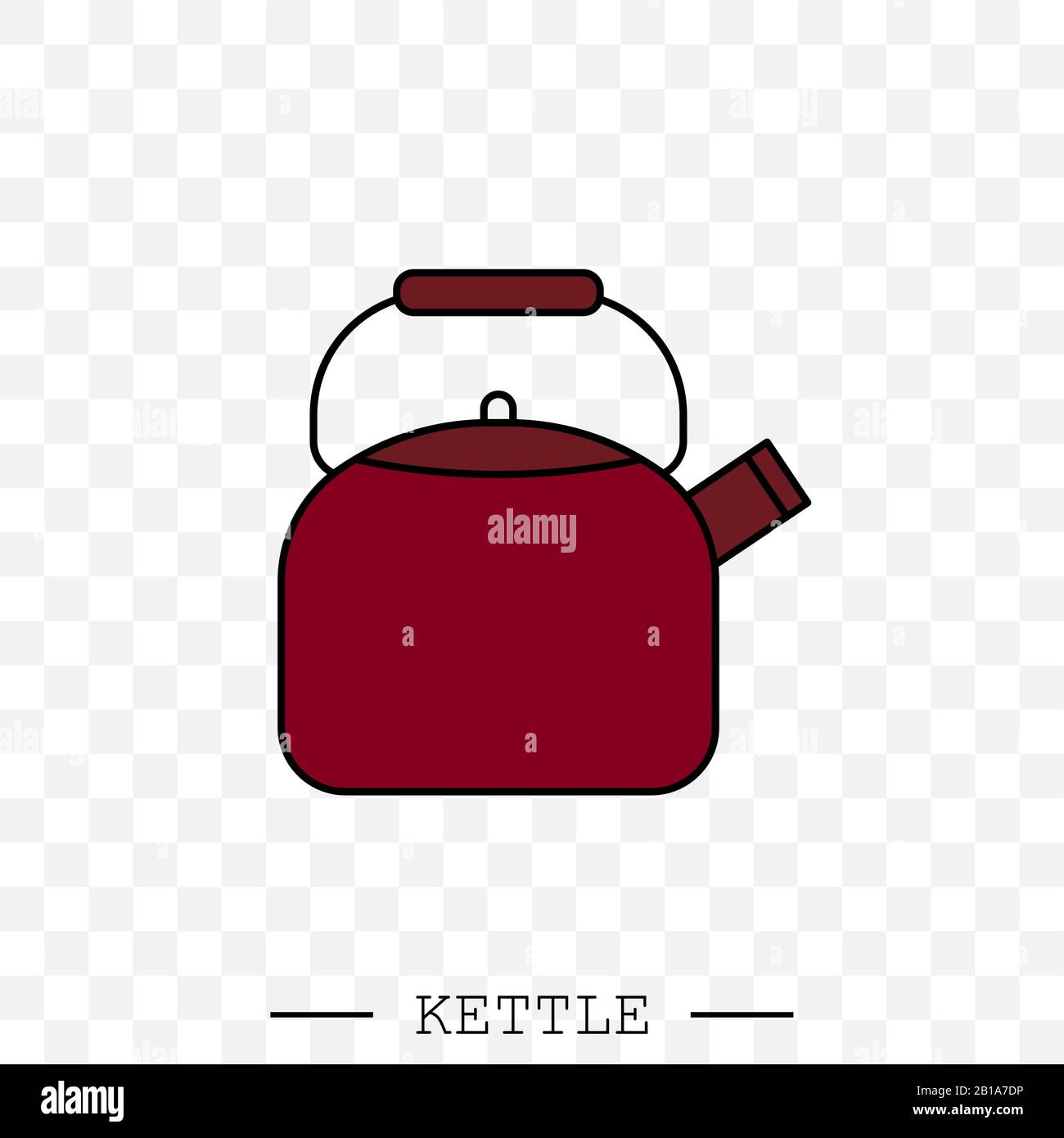 kettle icon vector. Teapot logo. kettle gas color. Color Kettle with ...