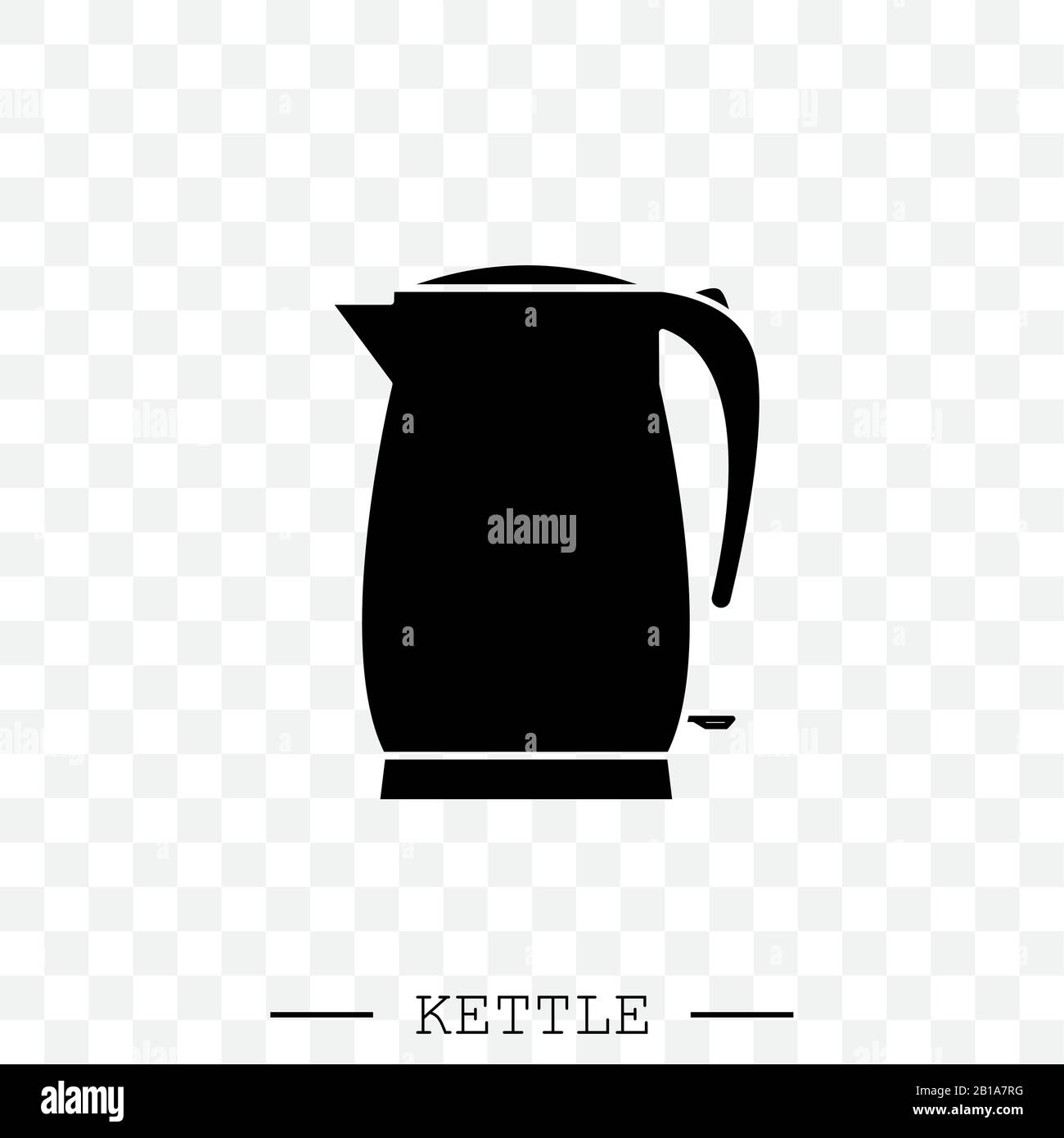 kettle icon vector. Teapot logo black. kettle electric for app ...