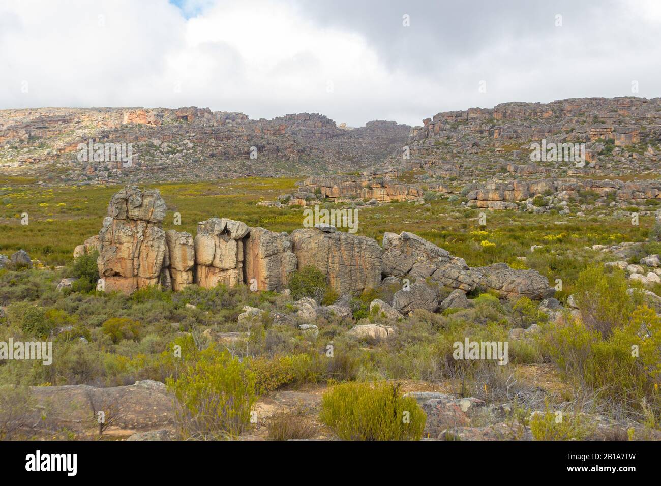 Landscape in the Cedar Mountains, Western Cape, South Africa Stock ...