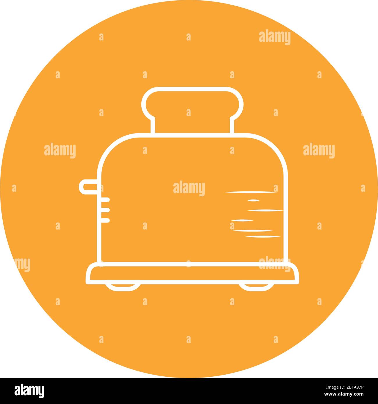 toaster block style icon design, Cook kitchen Eat food restaurant home ...