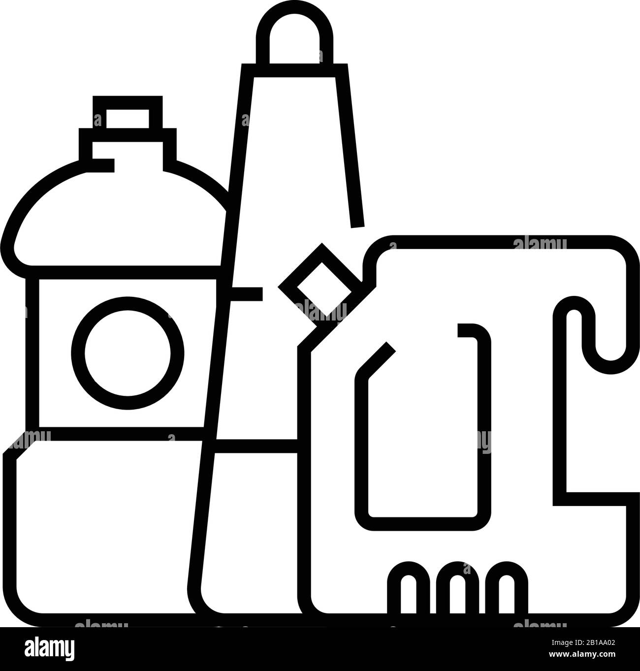 Detergents line icon, concept sign, outline vector illustration, linear ...