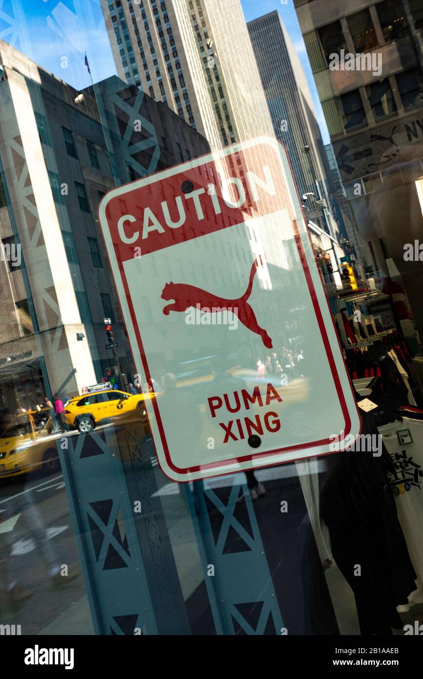 Puma Flagship Store on Fifth Avenue, New York City, USA Stock Photo - Alamy