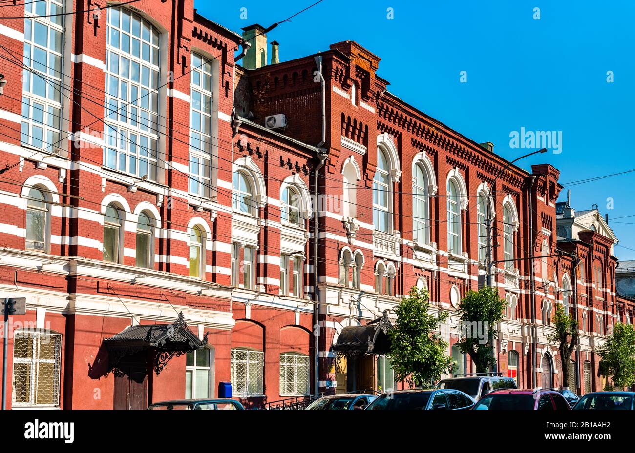 Traditional Russian architecture in Saratov Stock Photo - Alamy