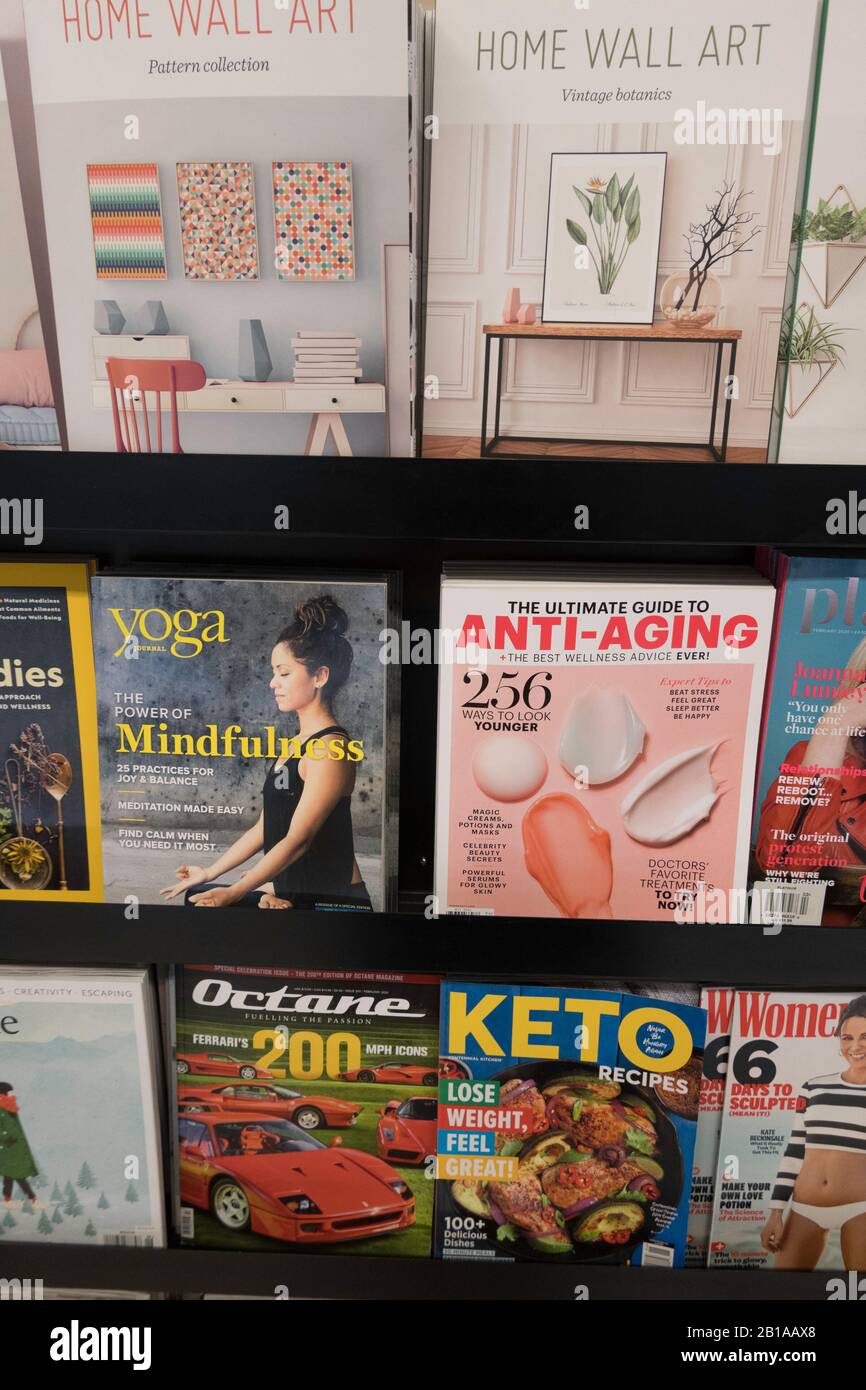 Magazine Stand Featuring Magazine Covers, NYC, US Stock Photo - Alamy
