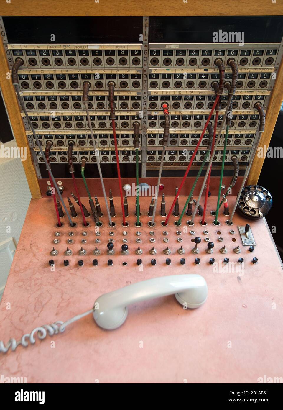 An old telephone switchboard.Photo Jeppe Gustafsson Stock Photo - Alamy