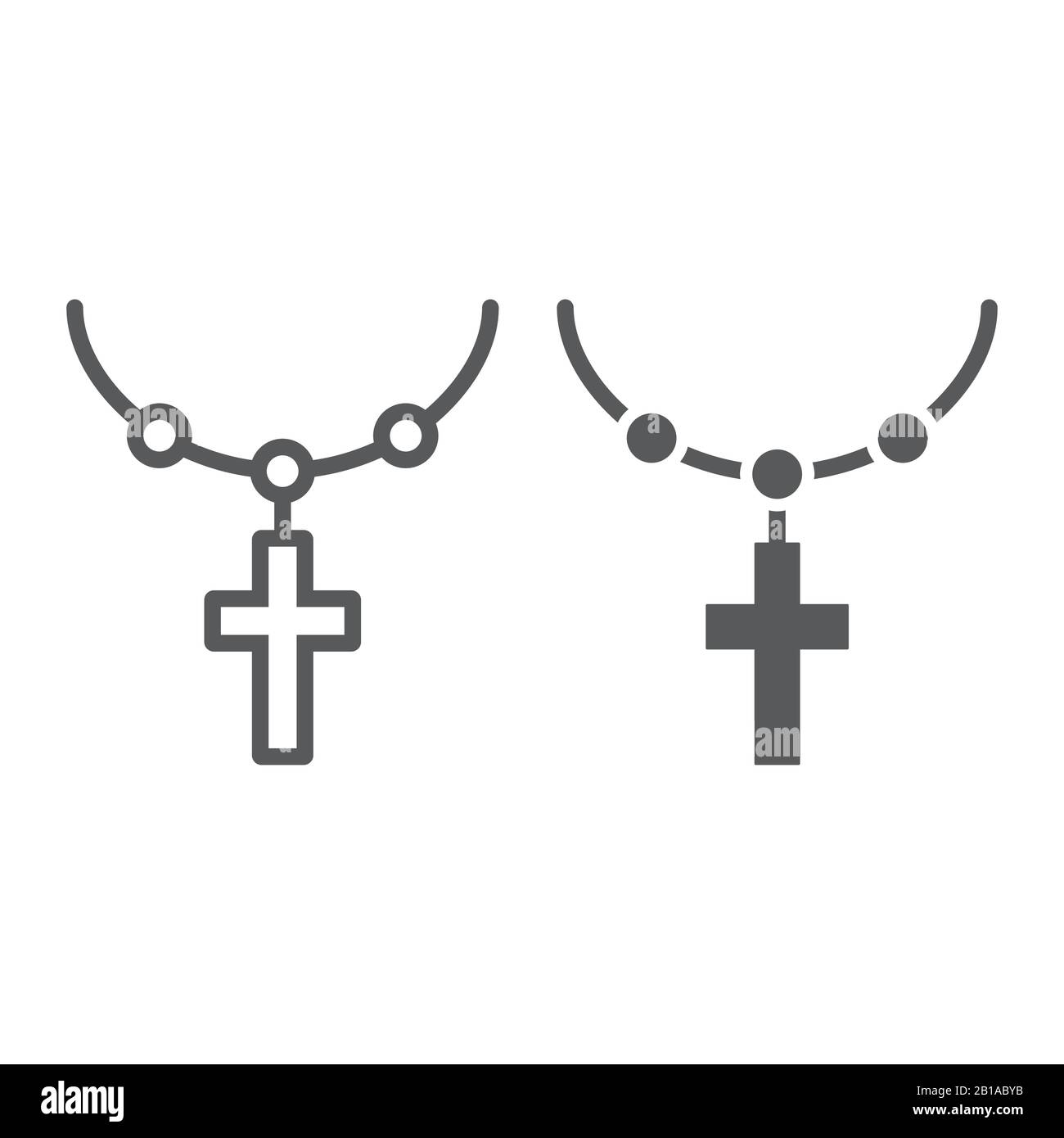 Rosary on isolated background Stock Vector Images - Alamy