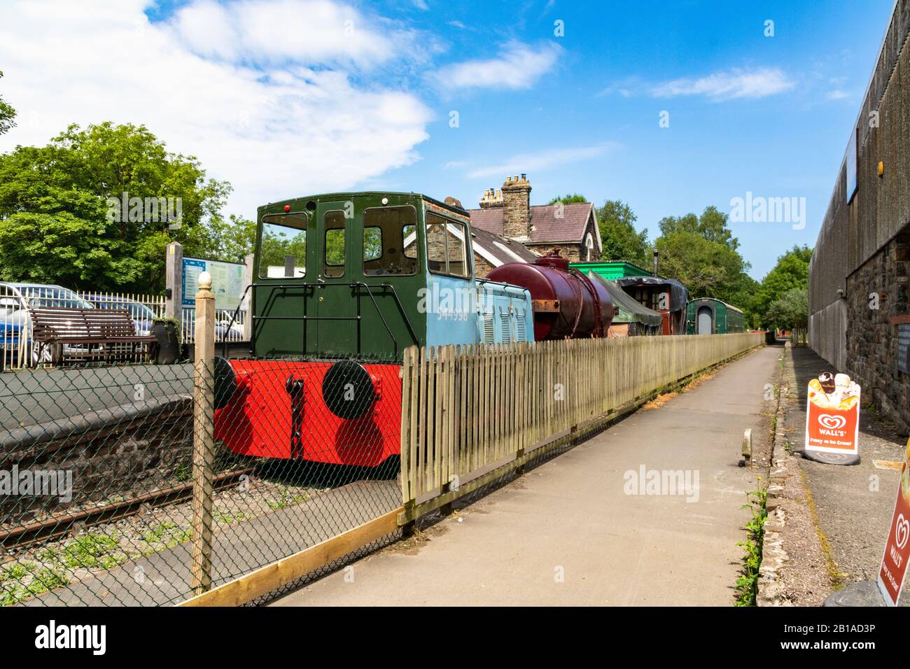View of Puffing Billy, Torrington Station, Tarka Railway with Engine ...