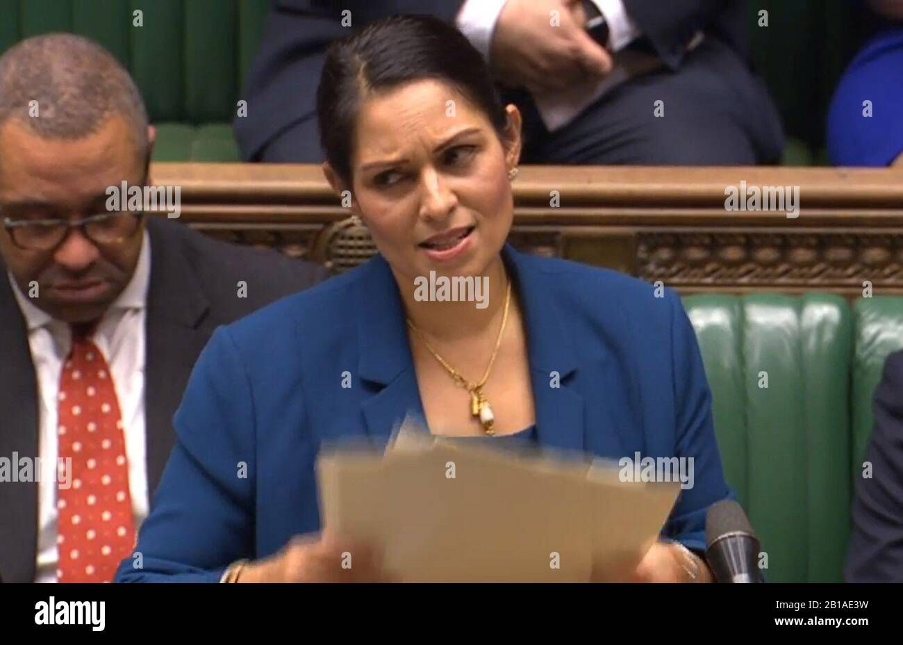 Home secretary priti patel speaks on uk points based immigration system ...