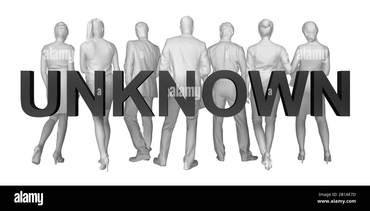 group of unknown people concept. 3d rendering Stock Photo - Alamy
