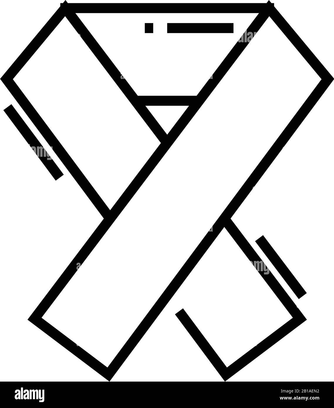 Doctors tools line icon, concept sign, outline vector illustration ...