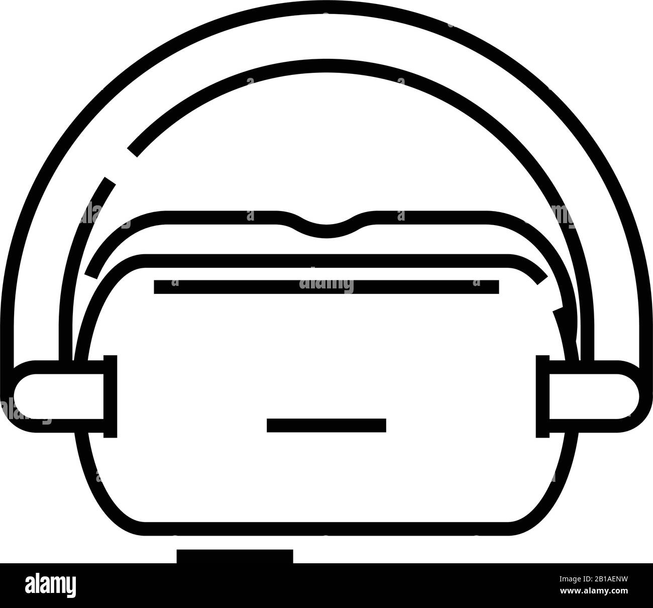 Control details line icon, concept sign, outline vector illustration ...